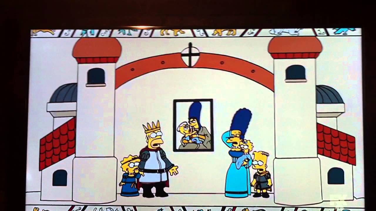 Simpsons couch goes medieval!! - YouTube