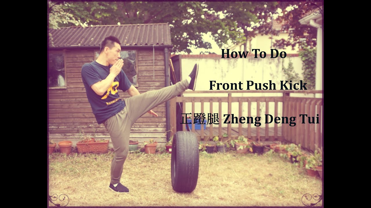 How To Do Kung Fu Front Push Kick for Beginners - Master Yan Xin - YouTube