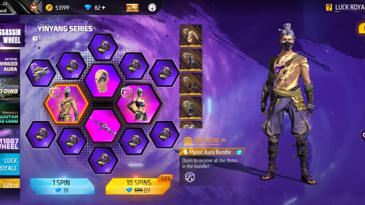 FREE FIRE MYTHIC AURA | FREE FIRE MYTHIC AURA | HOW MANY DIAMONDS ARE ...