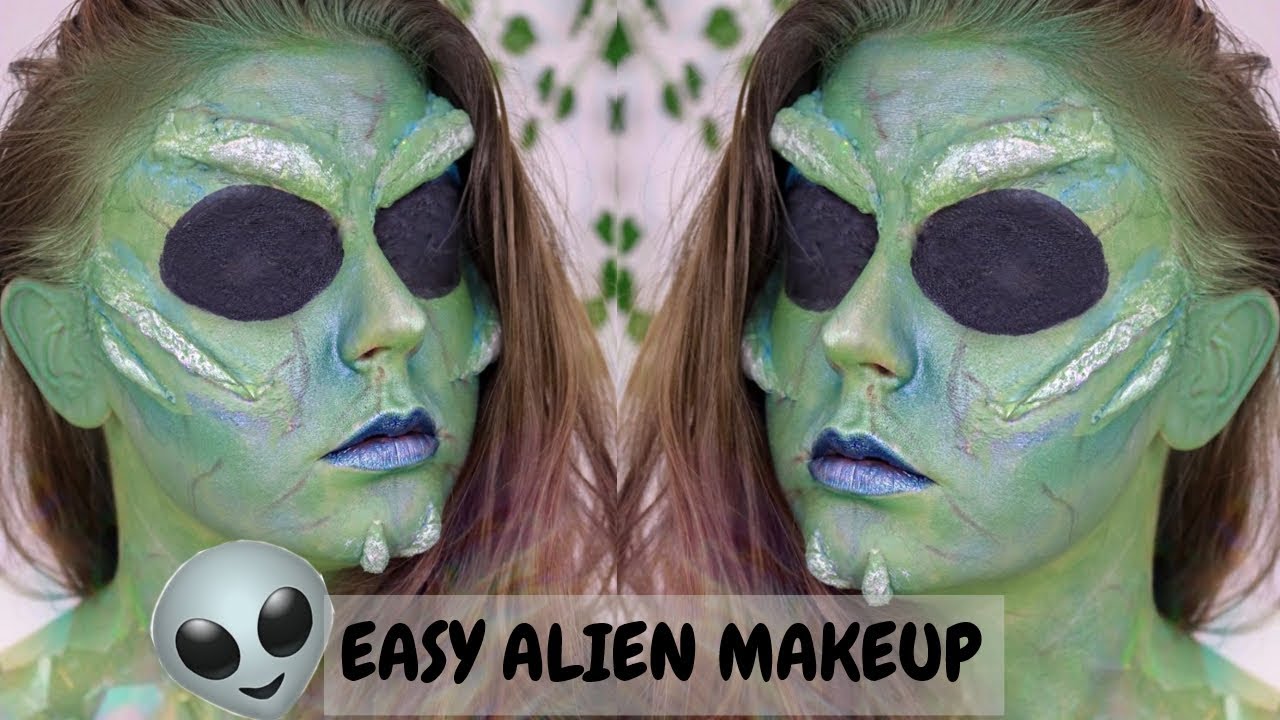 EASY ALIEN SFX MAKEUP TUTORIAL|| Katie Sayer - YouTube