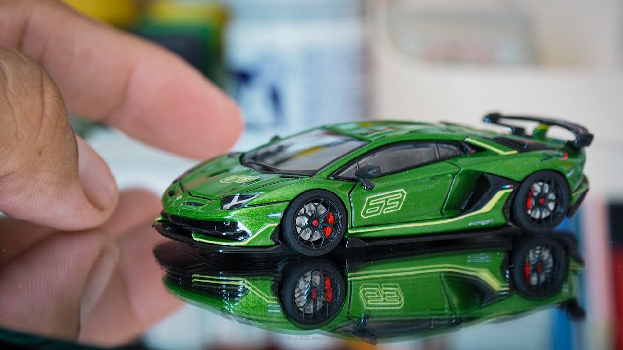 Lamborghini Aventador SVJ MINI GT 1:64 scale full customized step by ...