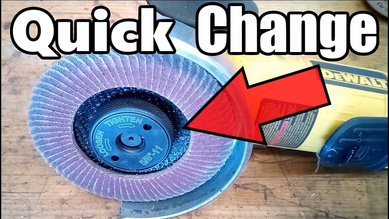 Convert your Angle Grinder to Tooless Quick Change Discs - YouTube