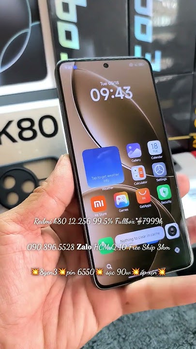 Redmi k80 12.256 99.5% Fullbox #7999k090.896.5528 𝐙𝐚𝐥𝐨 HCM Q.10 Free Ship 3km💥8gen3💥pin 6550💥 ...