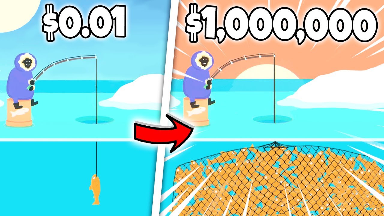 I exploited ice fishing and became a millionaire! - YouTube