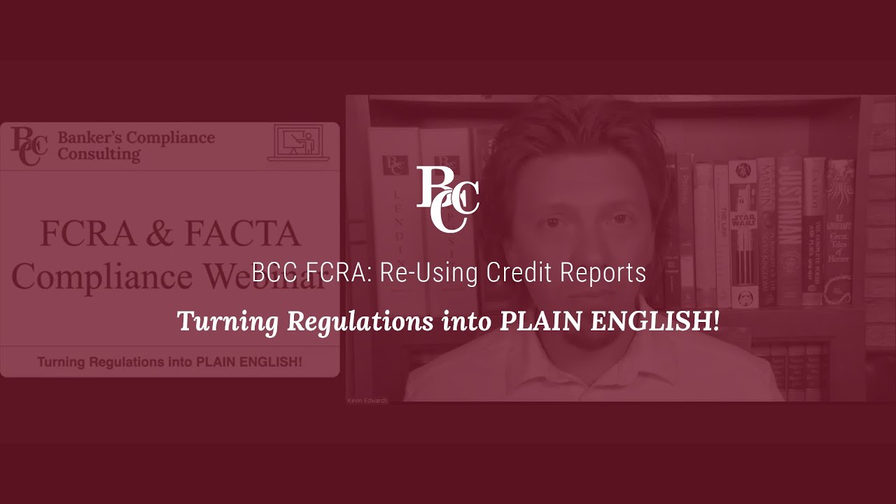 BCC FACT Act: Re-Using Credit Reports - YouTube