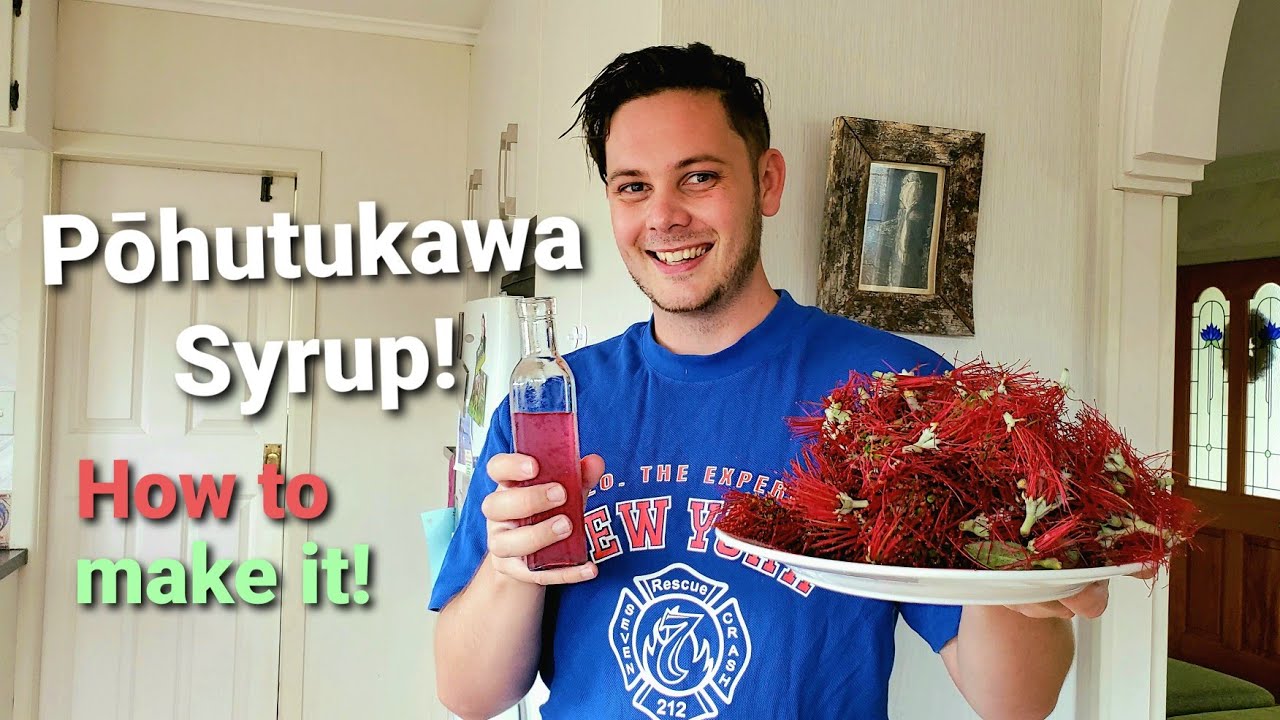 How To Make Pōhutukawa Syrup! Kiwi Christmas Cordial - YouTube