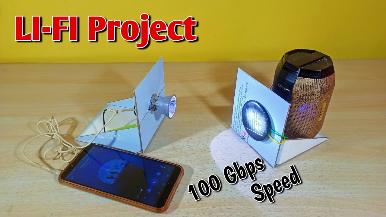 How to make light Data Transmit | LI-FI Project | School Science ...