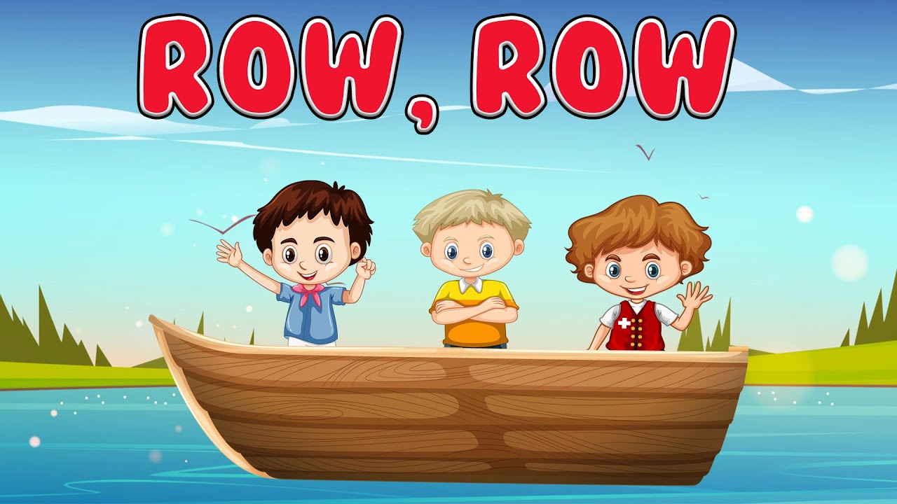 Row Row Row Your Boat Nursery Rhyme | Kids Fun Learning Videos ...