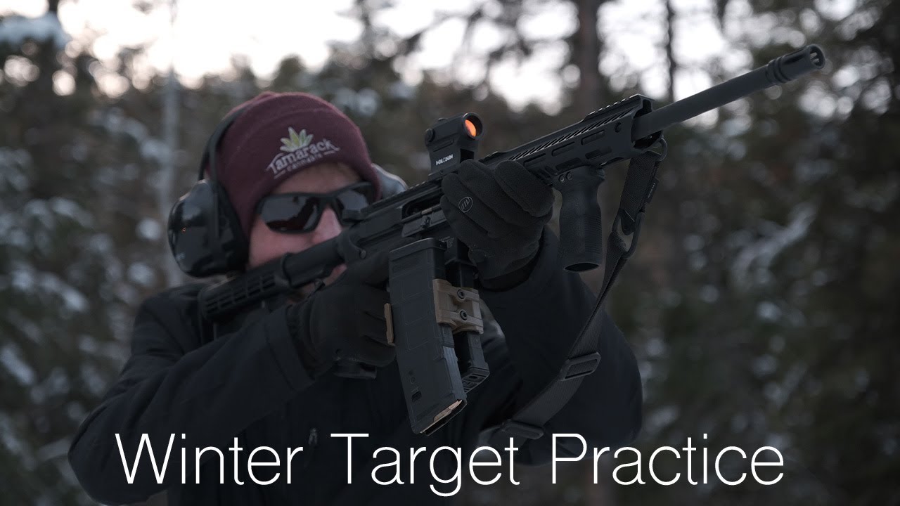 Winter Target Practice - YouTube