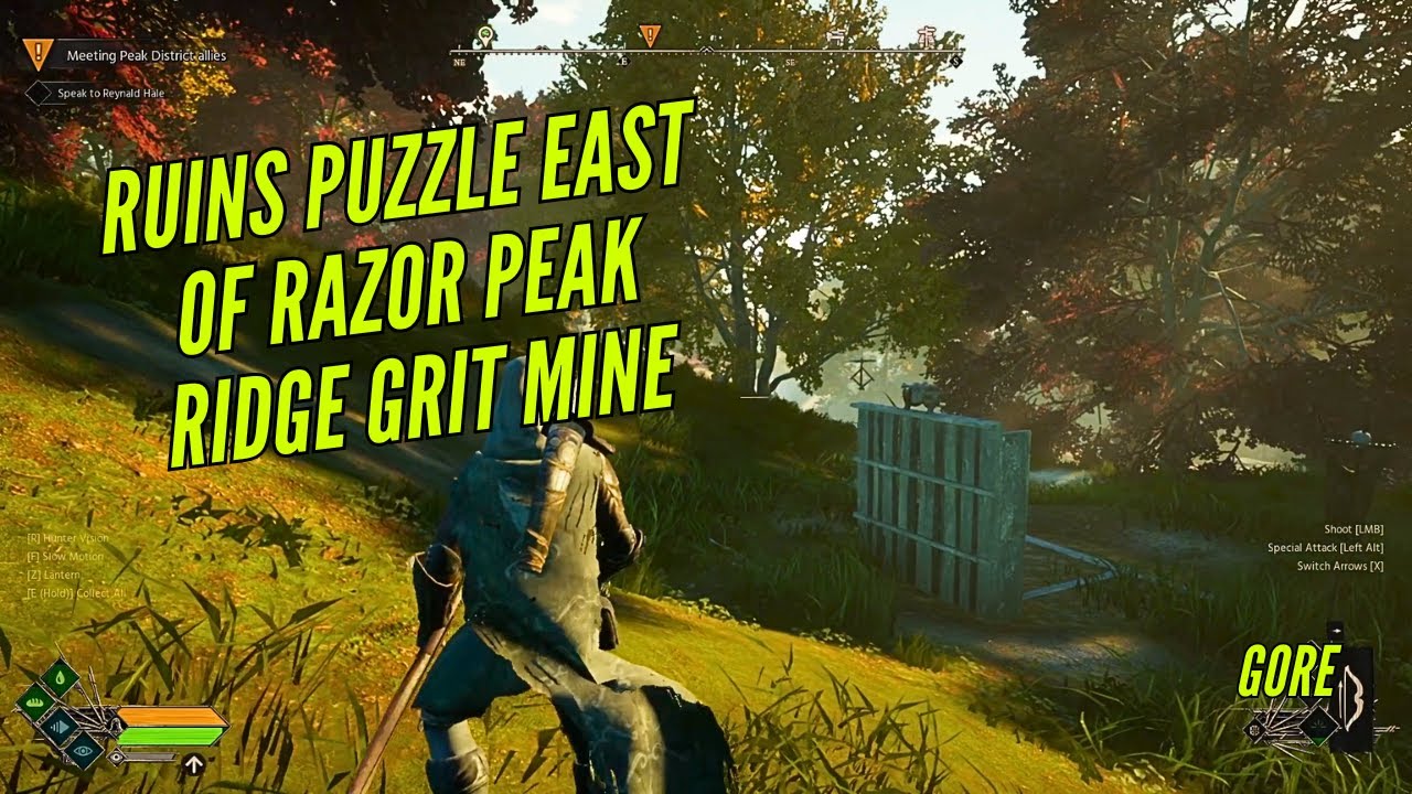 Ruins Puzzle East of Razor Peak Ridge Grit Mine | Robin Hood Sherwood ...