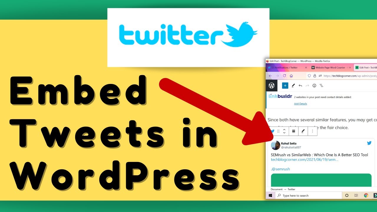 How To Embed Tweets In WordPress Blog Posts Tutorial YouTube How To Embed Tweets In WordPress Blog Posts Tutorial YouTube