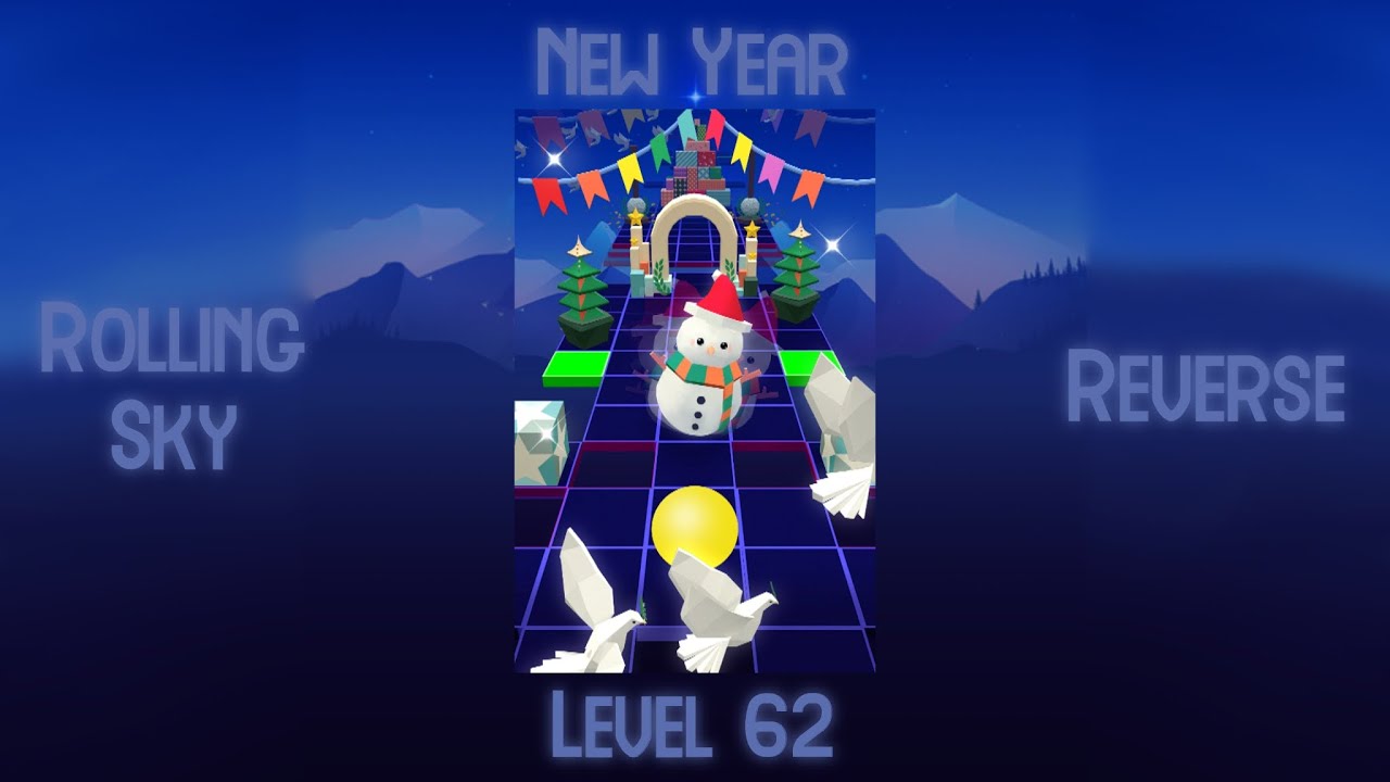 Rolling Sky Level 62 New Year Reverse - YouTube