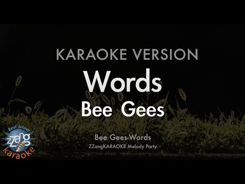Bee Gees-Words (Melody) (Karaoke Version) - YouTube
