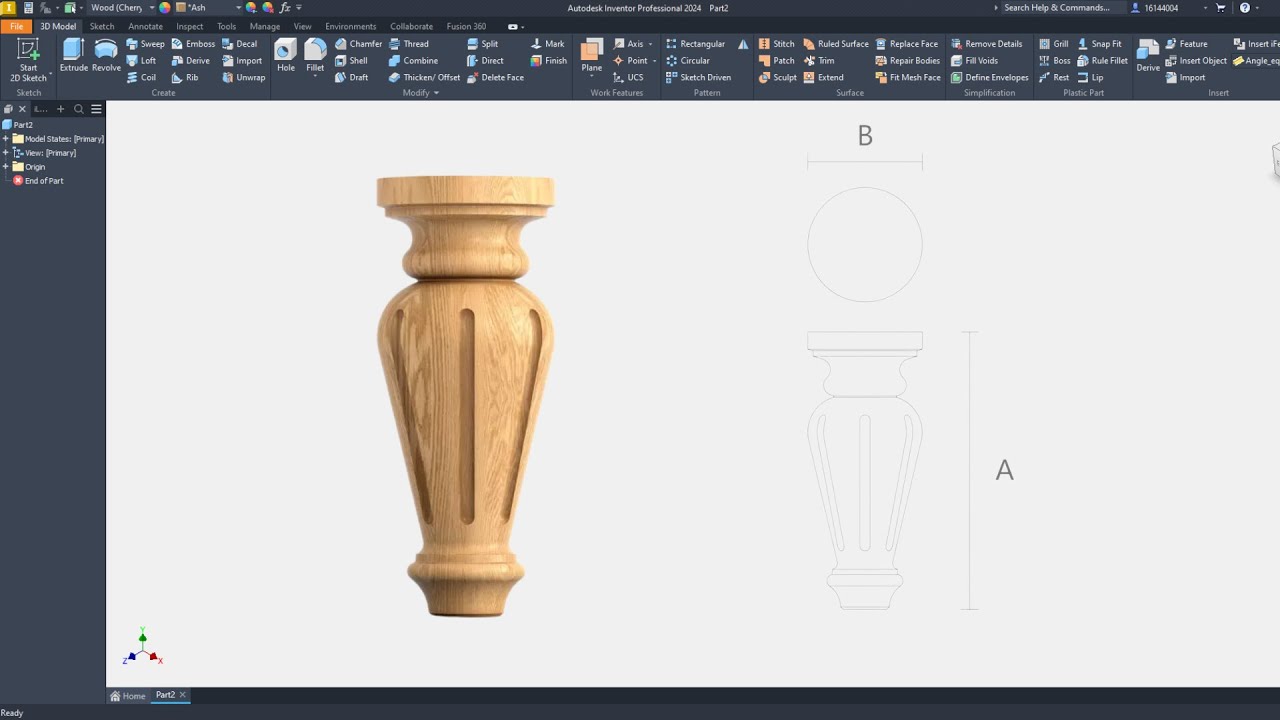 Inventor Woodworking | Carved Furniture Leg #8 - YouTube