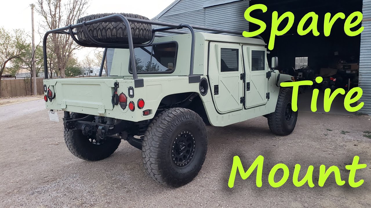 Humvee Custom Spare Tire Mount Build (I HAVE ONE DAY) - and new ...