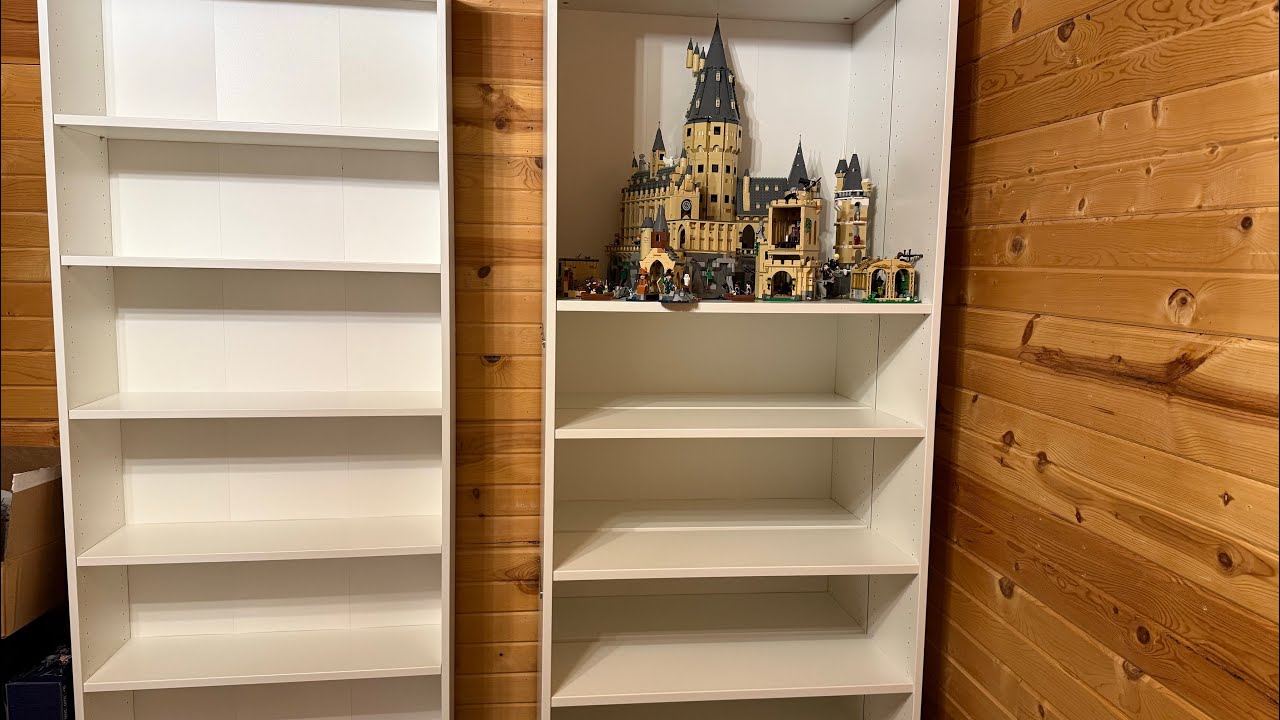 Turning 2 IKEA Billy bookshelf into a Pax like Lego display - YouTube