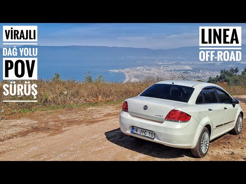 BOL VİRAJLI BOL ÇUKURLU DAĞ YOLUNDA POV SÜRÜŞ! 1.3 MJET LINEA - BURSA