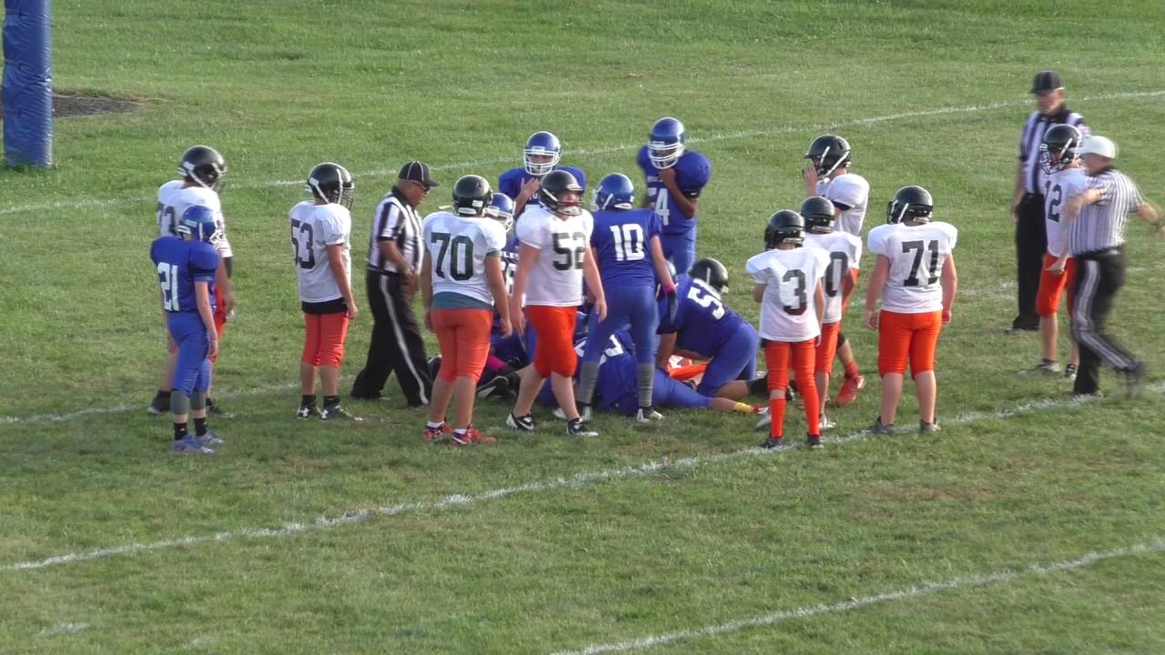 Lone Jack JH FB Game vs Concordia - YouTube