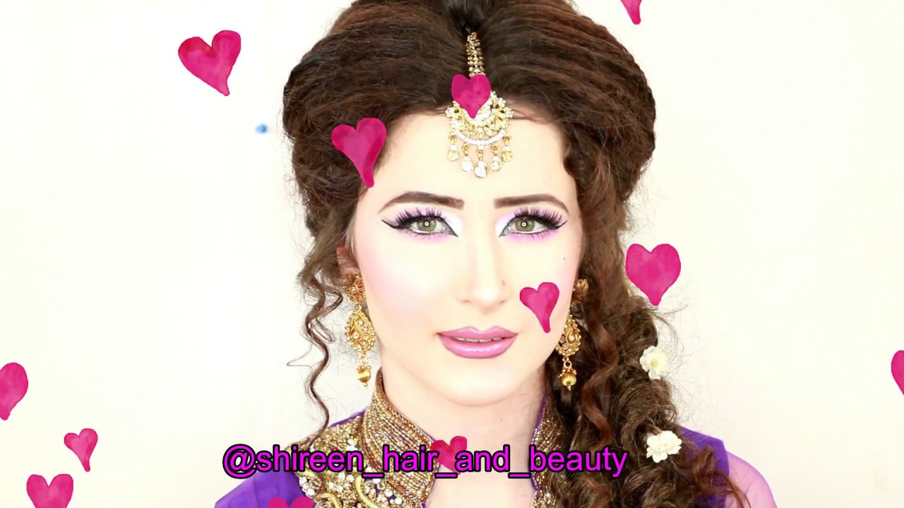 Mehndi Bridal hair and makeup by Shireen Ali /pakistani mehndi bridal ...