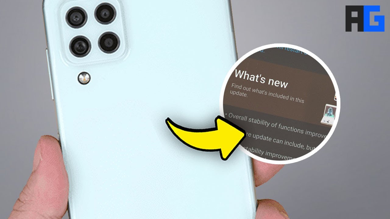 GALAXY A22 4G TEM NOVA ATUALIZAÇÃO DISPONÍVEL - YouTube