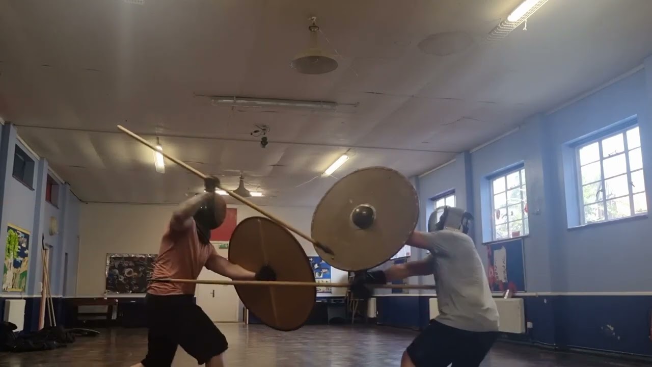 Spear and Shield Sparring Viking HEMA 1 - YouTube