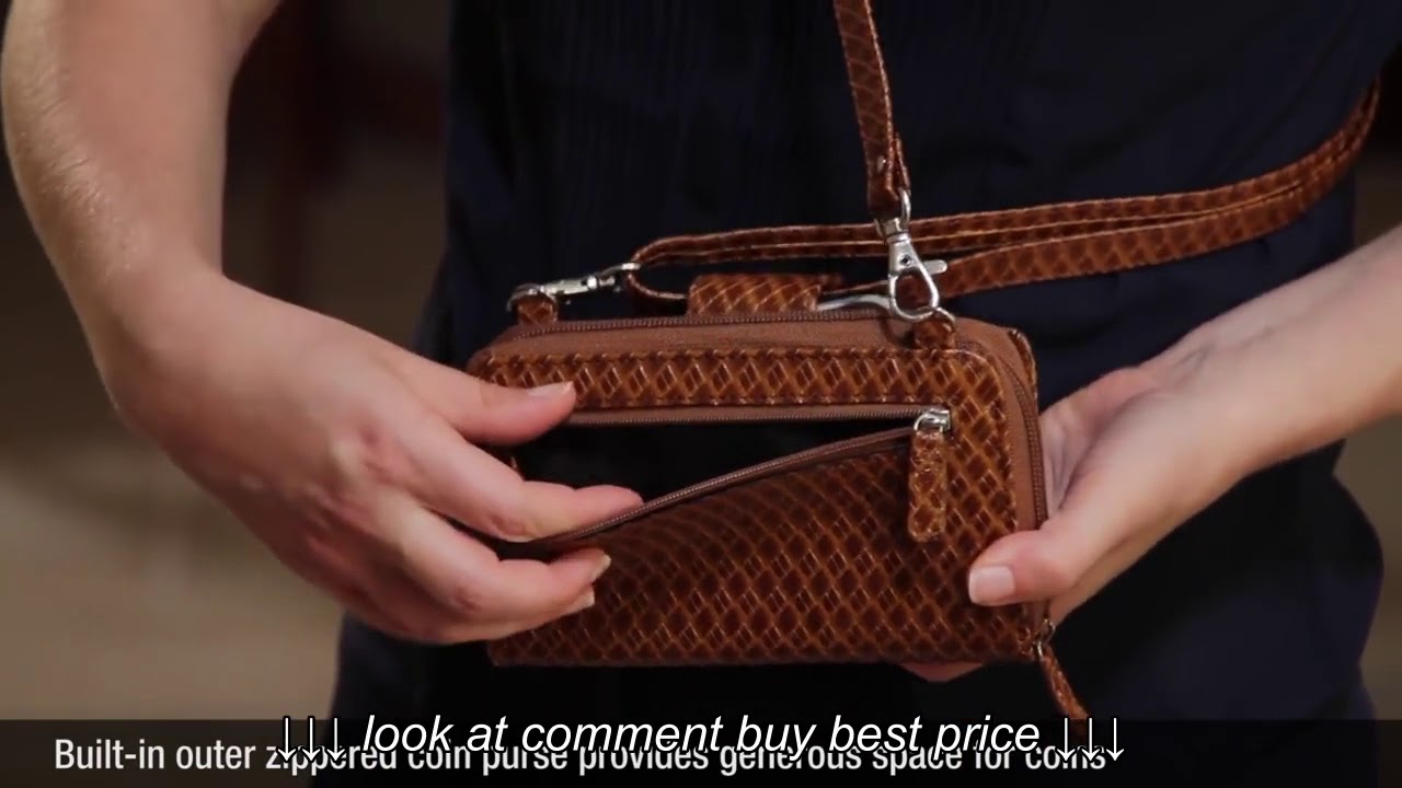 WalletBe Women's Slim Leather RFID Smartphone Wallet Purse - YouTube