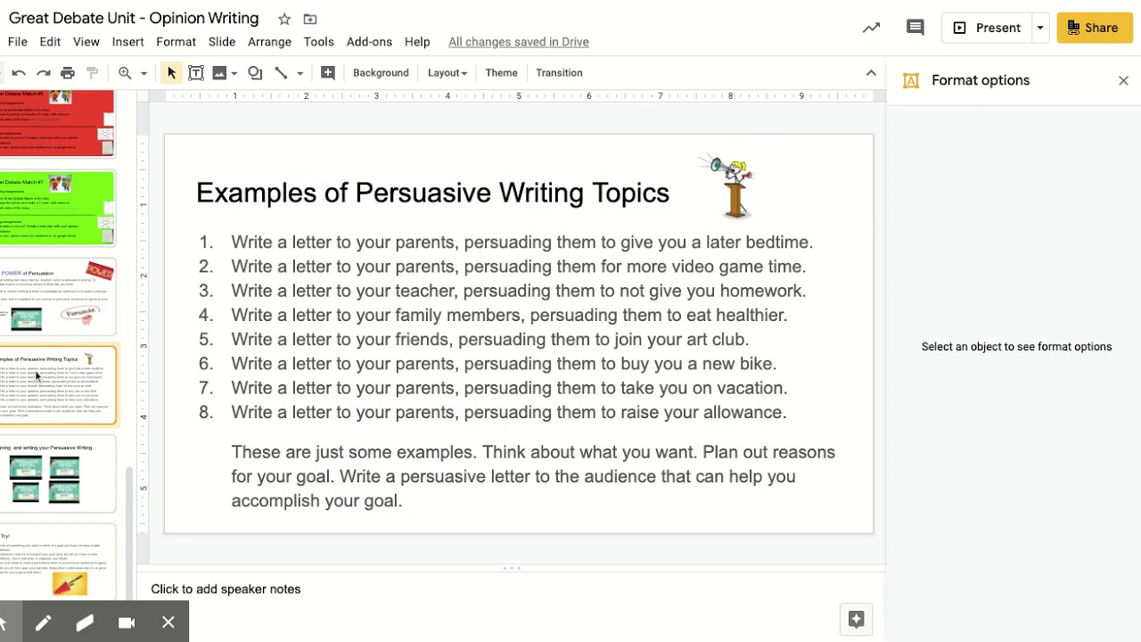 Great Debate Unit - Opinion Writing - Google Slides - YouTube