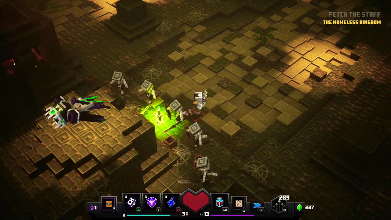 Minecraft Dungeons- Necromancer Boss fight - YouTube