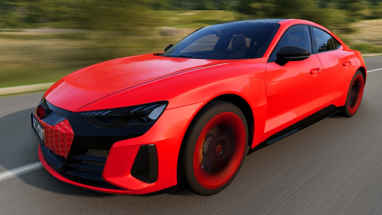 2024 Audi e-tron® GT Chill Car Driving around Italy Map BeamNG.drive ...