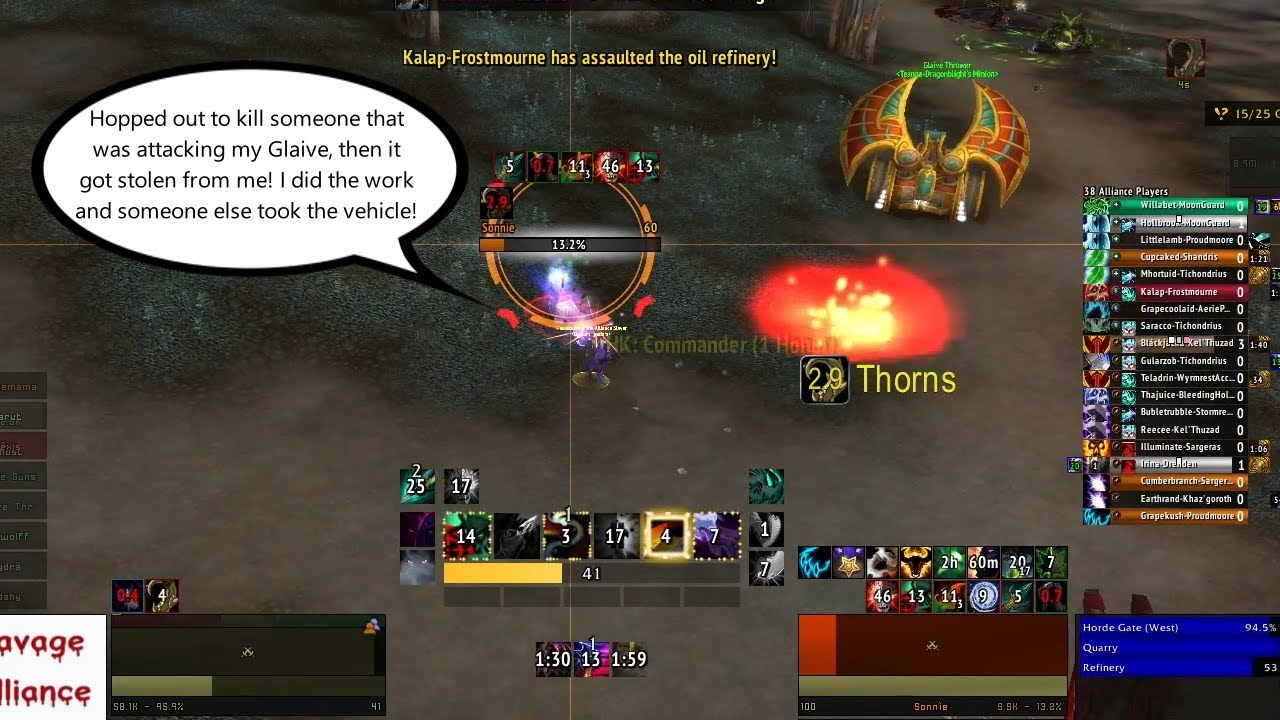 Rather than let my vehicle get murked, I hop out to kill the Druid and ...