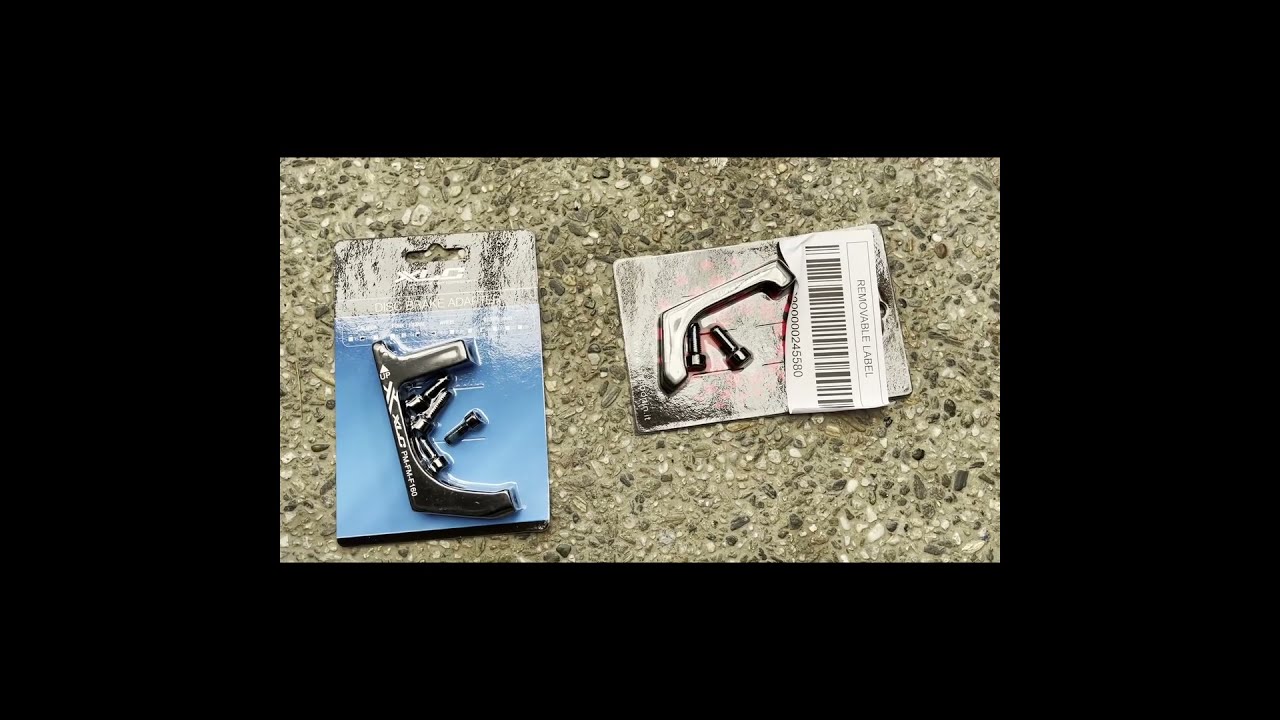 Post Mount to Flat mount disc brake adapter installation - YouTube