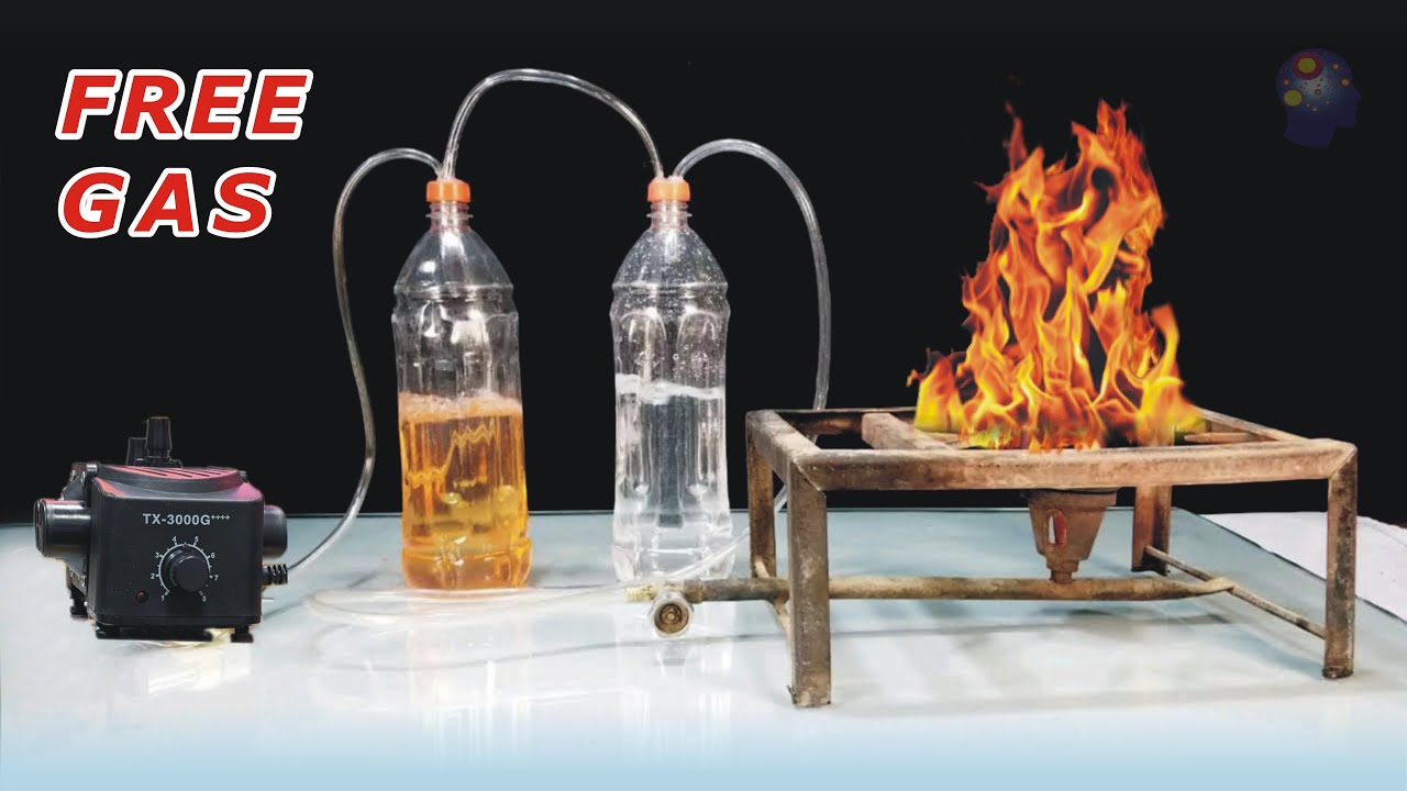 How to Make Free LPG Gas at Home | with petrol & Water | Amazing idea ...