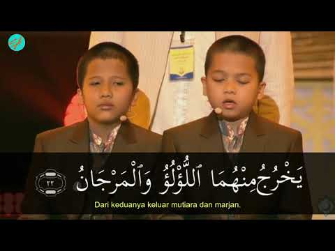 Surat Ar Rahman  Ahmad dan Kamil dalam penutupan MTQ Moscow 2018