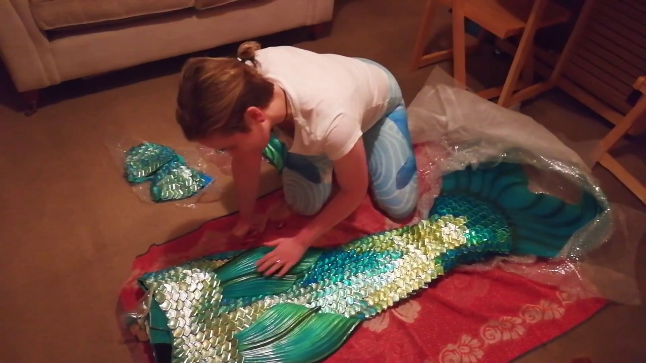 My Finfolk Productions mythic tail unboxing video - YouTube