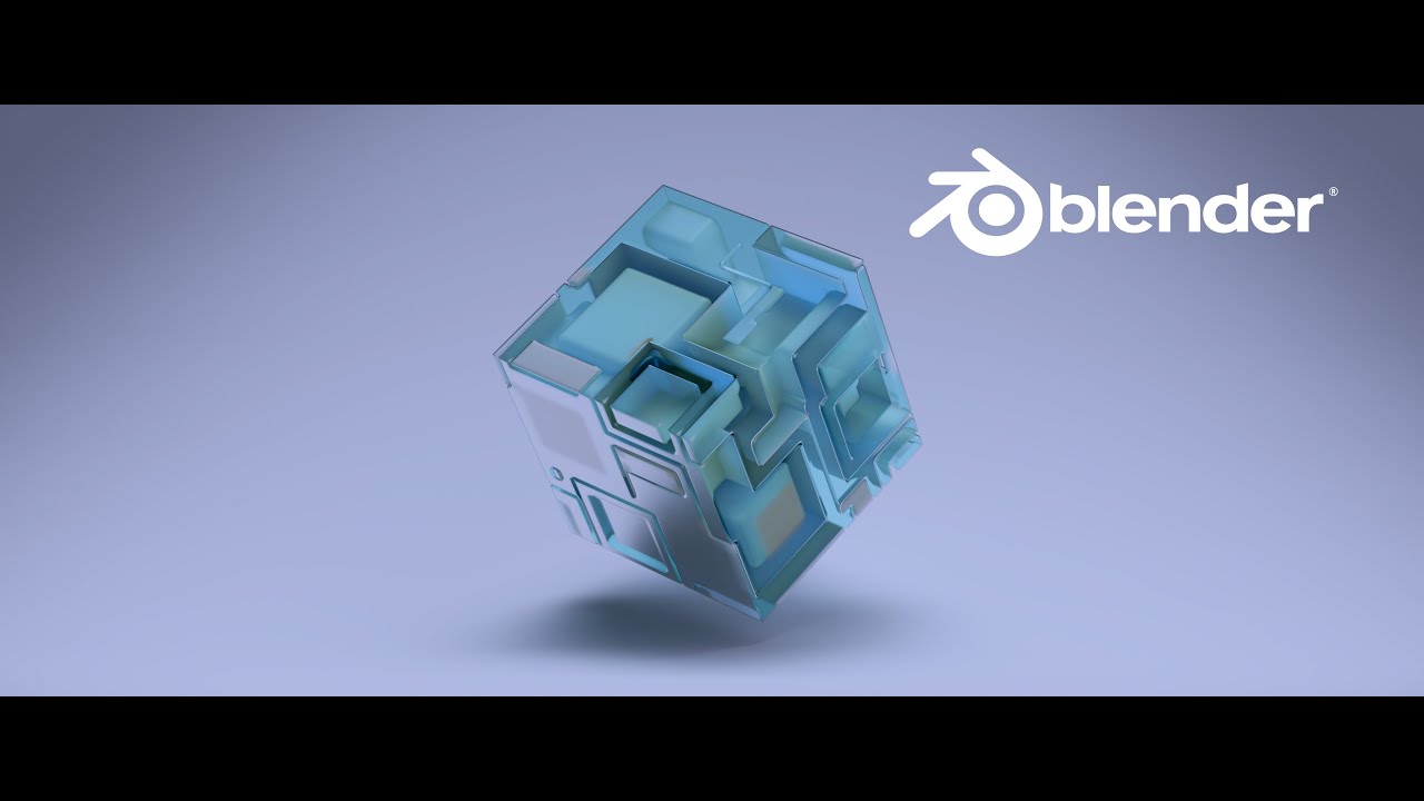 Abstract Motion Graphics Cube Animation In Blender 3D - YouTube