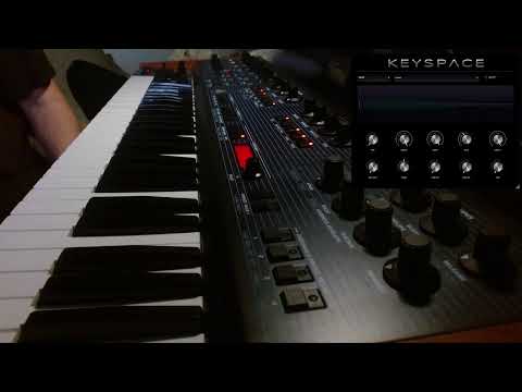 KEYSOLUTIONS KEYSPACE Reverb and Behringer UB-Xa Synthesizer
