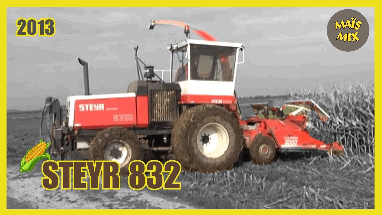 Maïs 2013 | Steyr 8320 met Kemperbek Champion 3000 kort langs slootkant ...