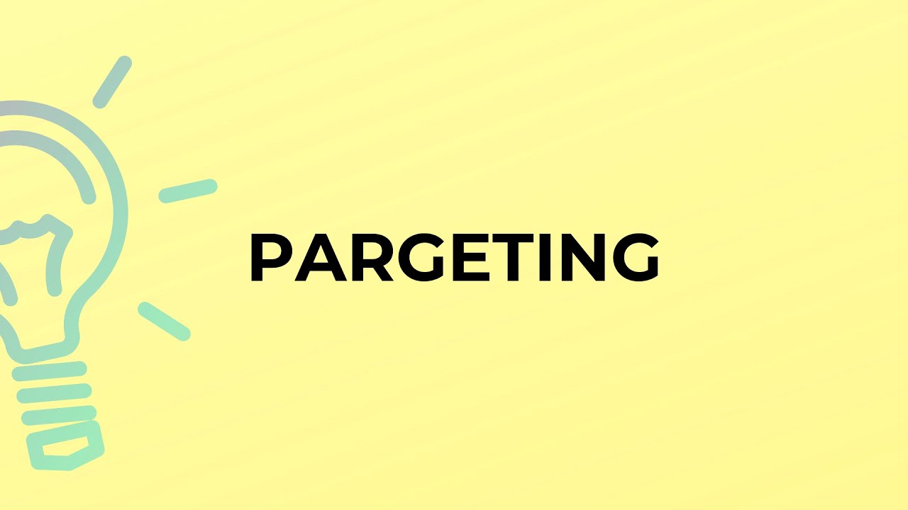 What is the meaning of the word PARGETING? - YouTube