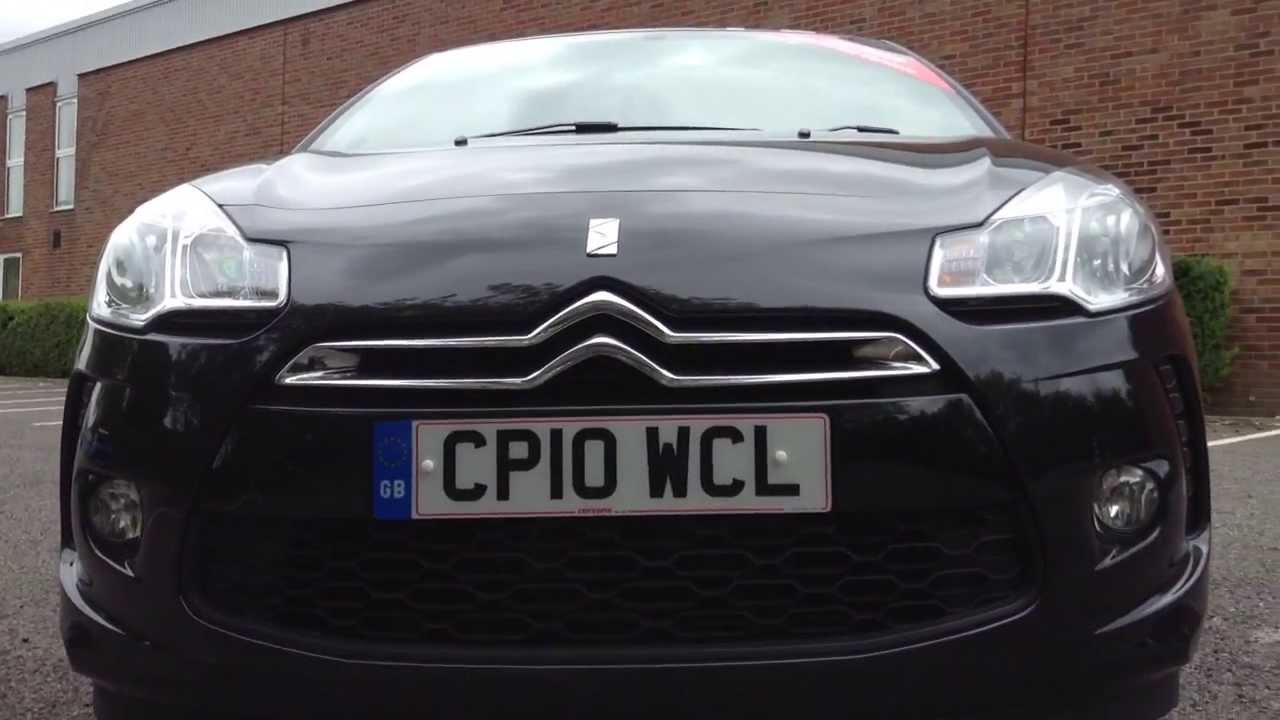 Citroen DS3 1.6 Black (VTi) For Sale At Lifestyle Carzone,Redhill - YouTube