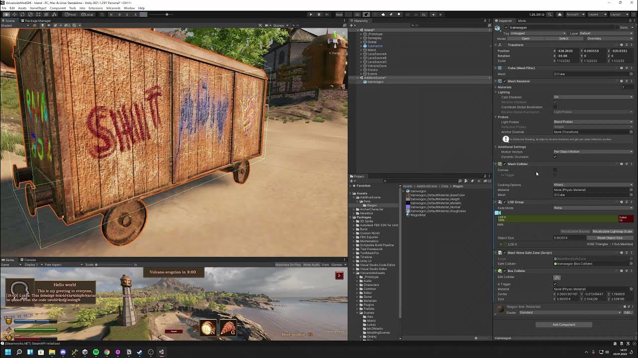 Volcanoids SDK - Speed run tutorial - Mod additive scene - YouTube