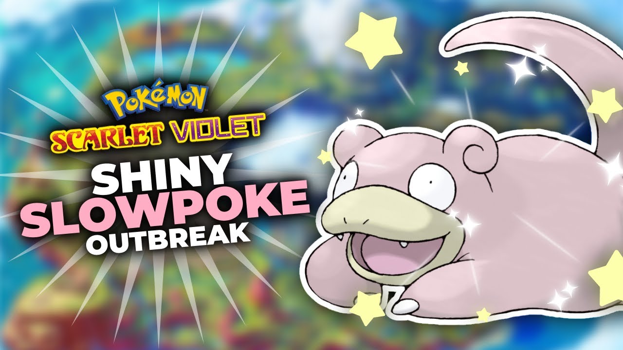 Shiny Slowpoke (Outbreak) in Pokemon Scarlet & Violet - YouTube
