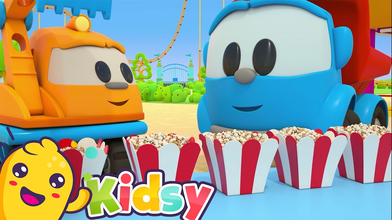 Learn with Leo the Truck - How to make Popcorn - KIDSY Cartoons & Songs ...
