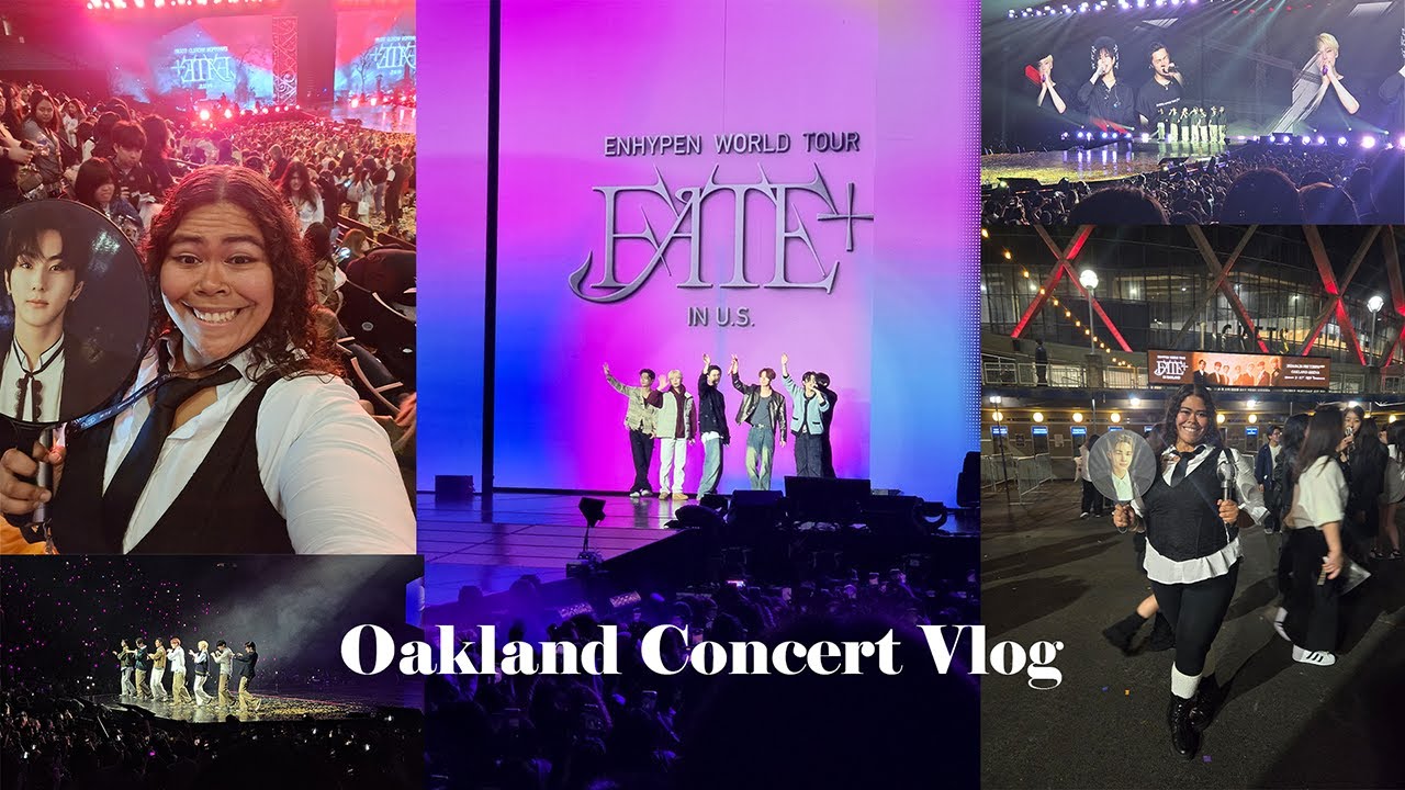 ENHYPEN FATE PLUS OAKLAND TOUR VLOG - vip2, sound check, mini target ...