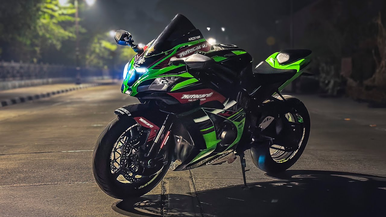 Late Night Mumbai Ride - Loudest ZX-10R Roars 🔥| Zx10r Vlog #zx10r # ...