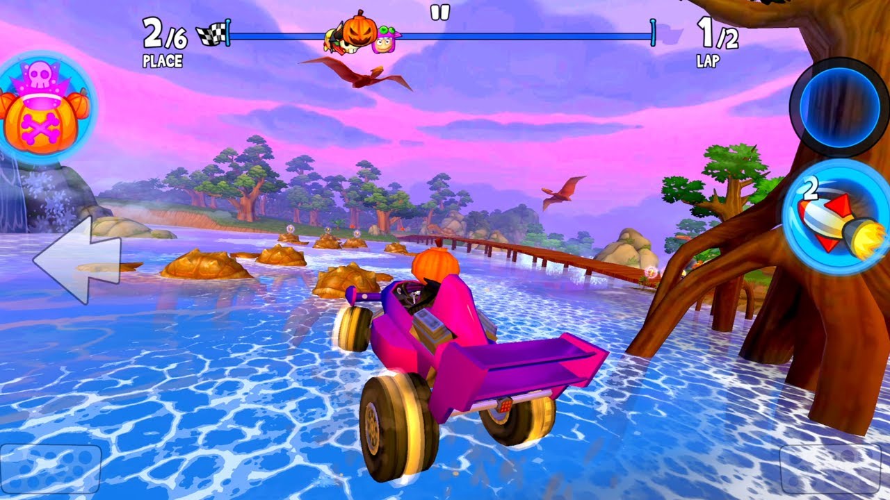 Mr happy racing whit car grand prix - Beach Buggy Racing 2 - YouTube