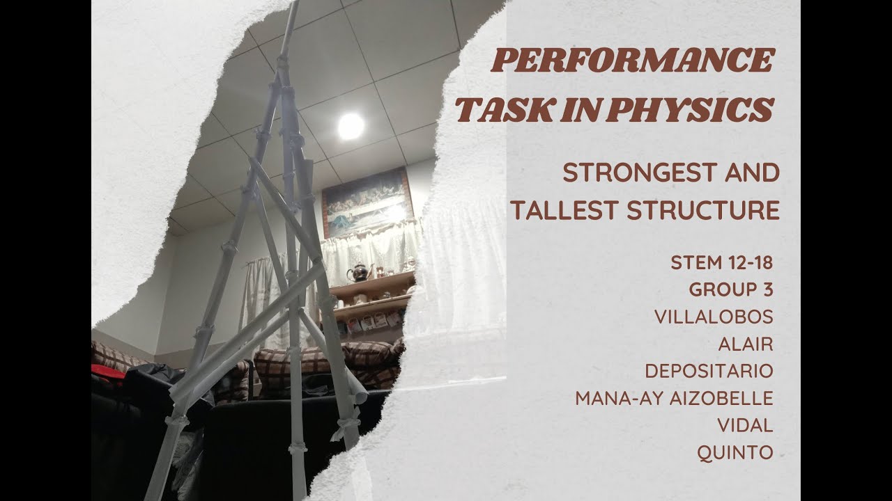 Tallest and Strongest Structure by Stem 12-18 Group 5 | PERFORMANCE ...