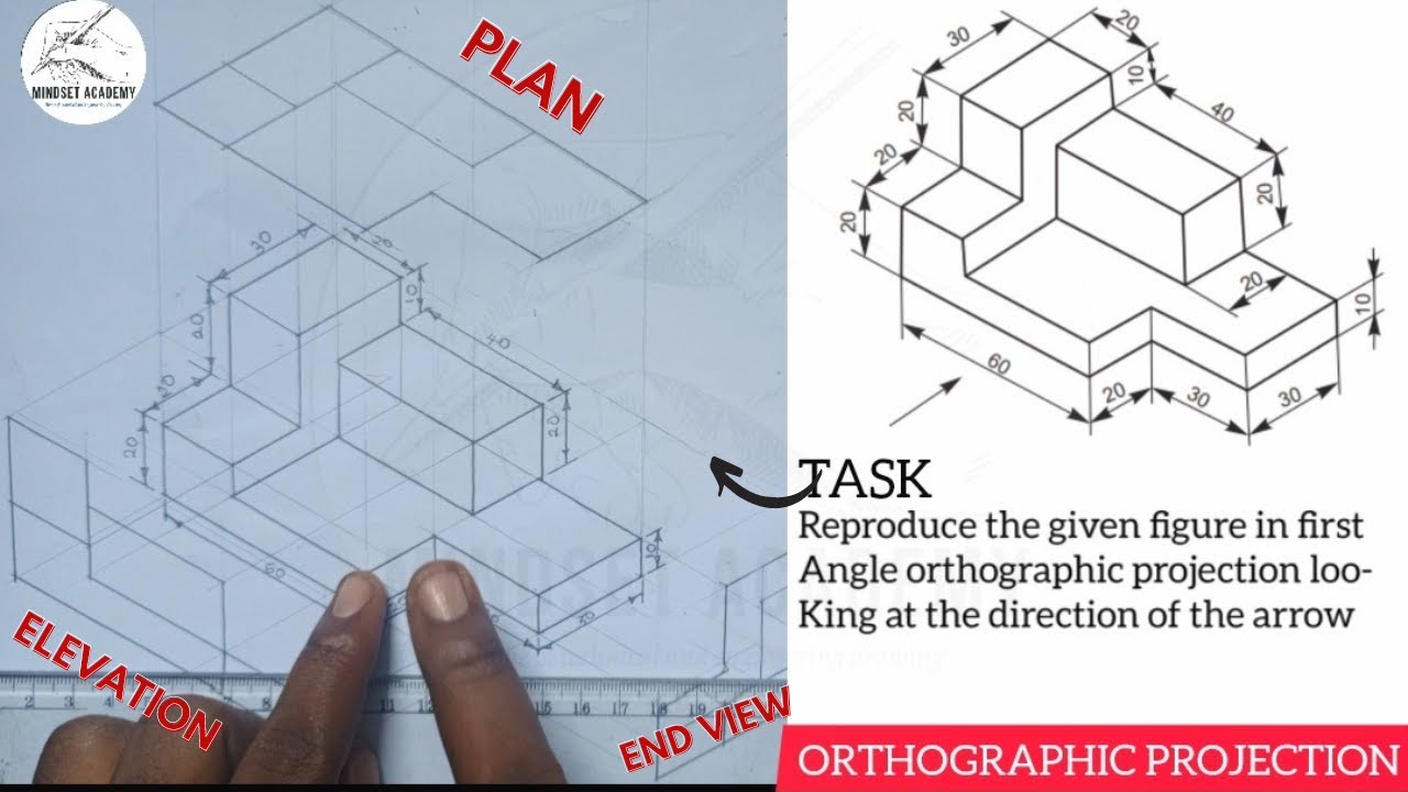 HOW TO TRANSFORM ISOMETRIC INTO ORTHOGRAPHIC IN TECHNICAL DRAWING AND ...