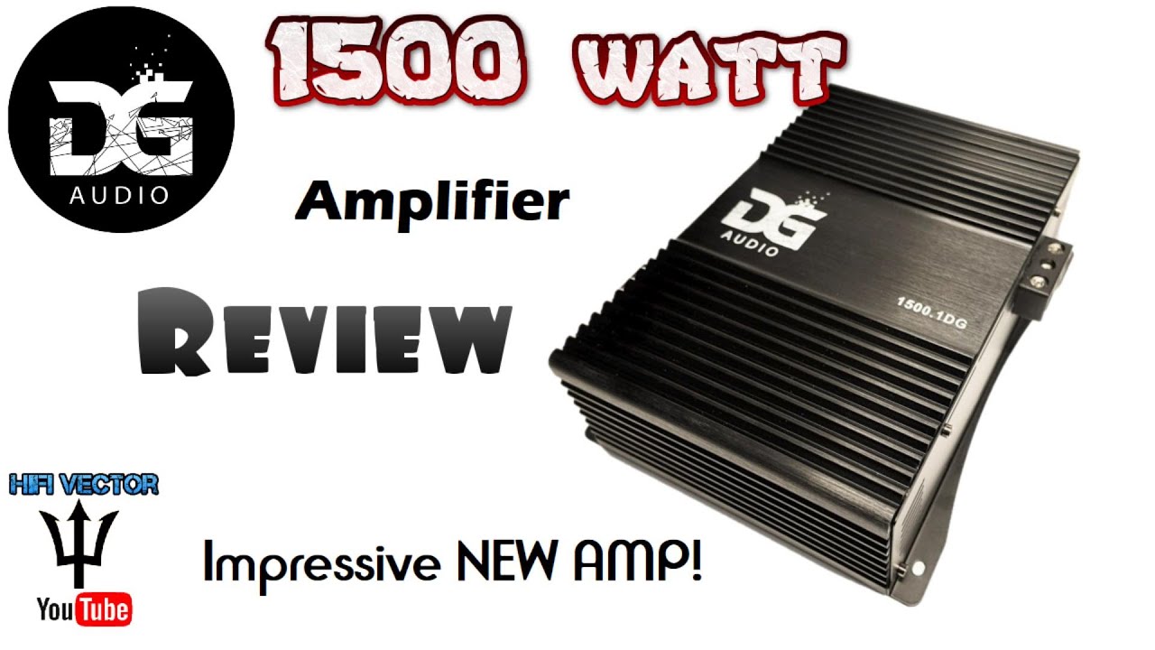Big POWER! DG Audio Amp Dyno 1500 watt amplifier 1500.1DG - YouTube