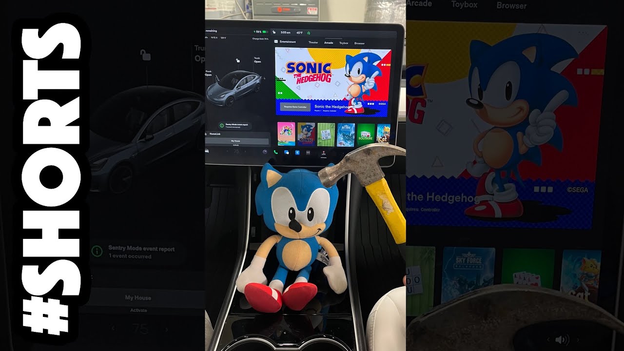 SONIC IN TESLA?! #Shorts - YouTube