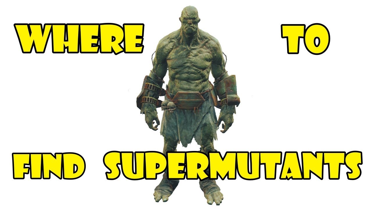How To Find Super Mutants in Fallout 4 - YouTube